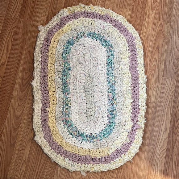 Handmade | Accents | Handmade 37 Multicolor Pastel Crocheted Scrappy ...